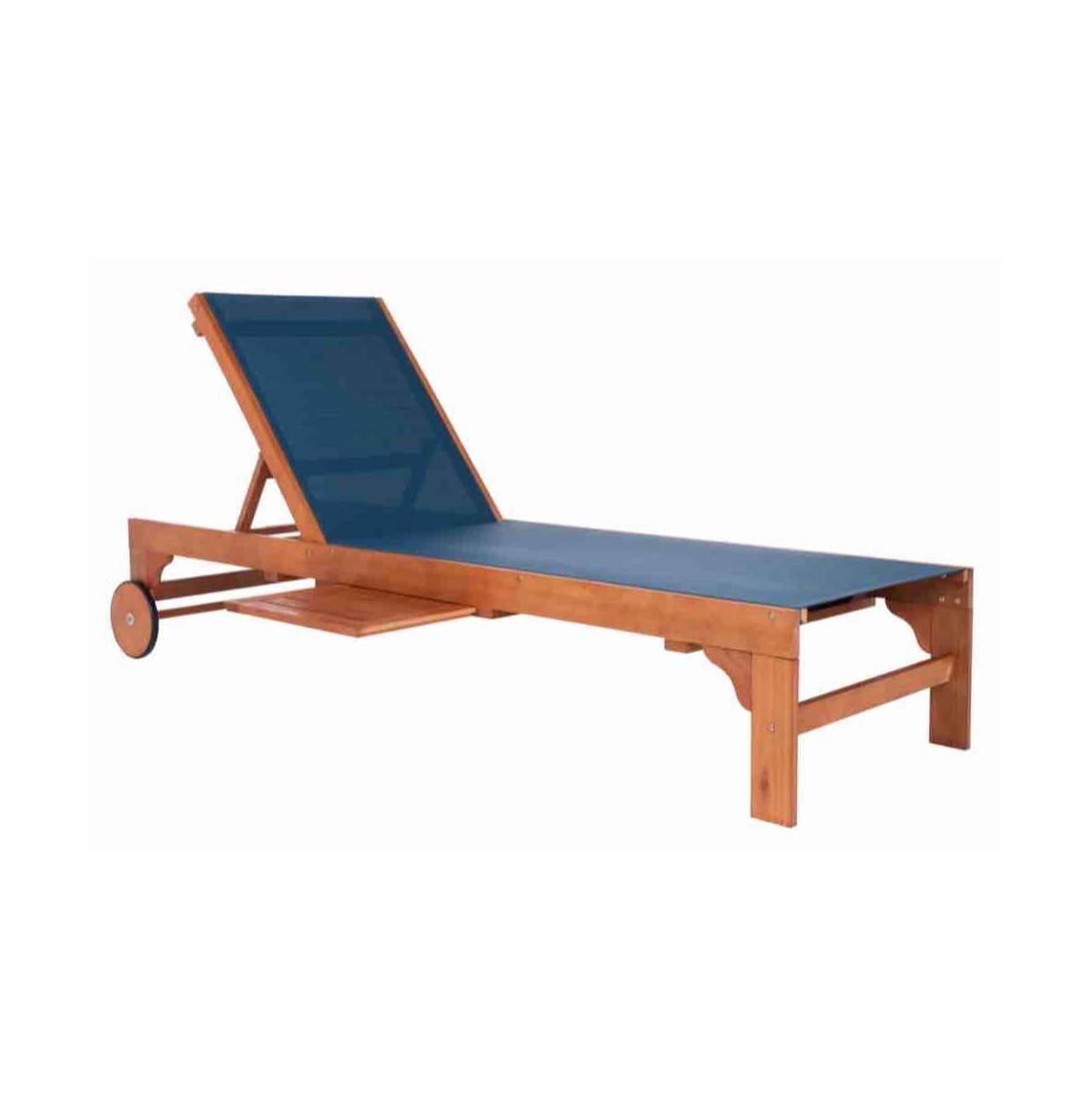 Click here for Augusta Home Ralden Sunlounger - Natural/navy prices