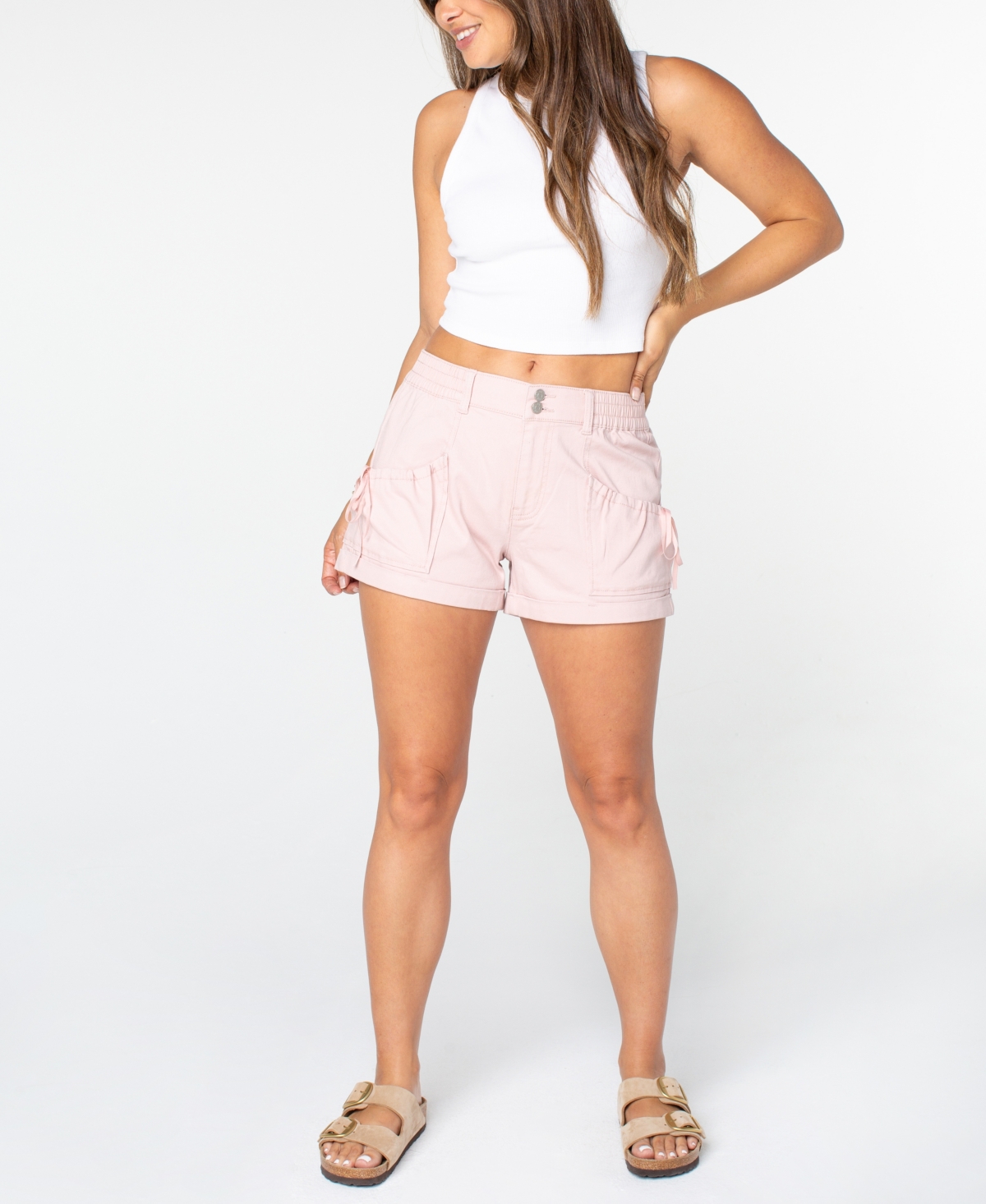 Click here for Celebrity Pink Juniors Ribbon Bow-Pocket Shorts -... prices