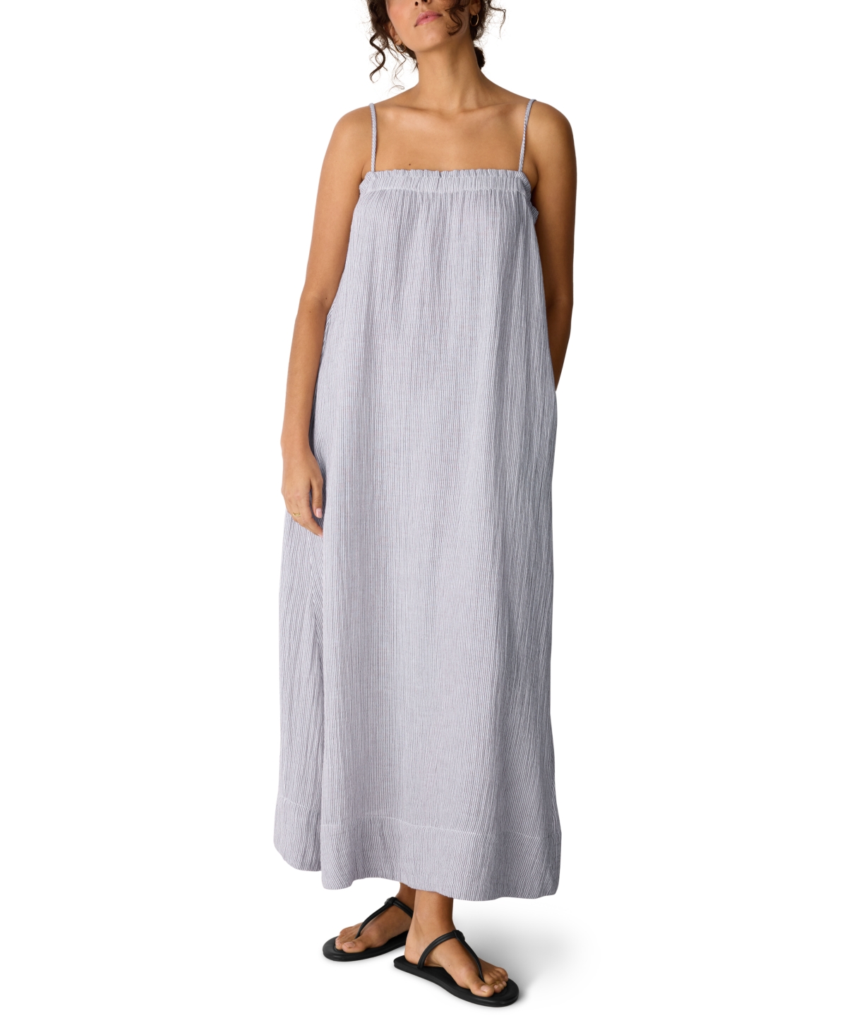Click here for Eileen Fisher Womens Shirred Square Neck Maxi Dres... prices