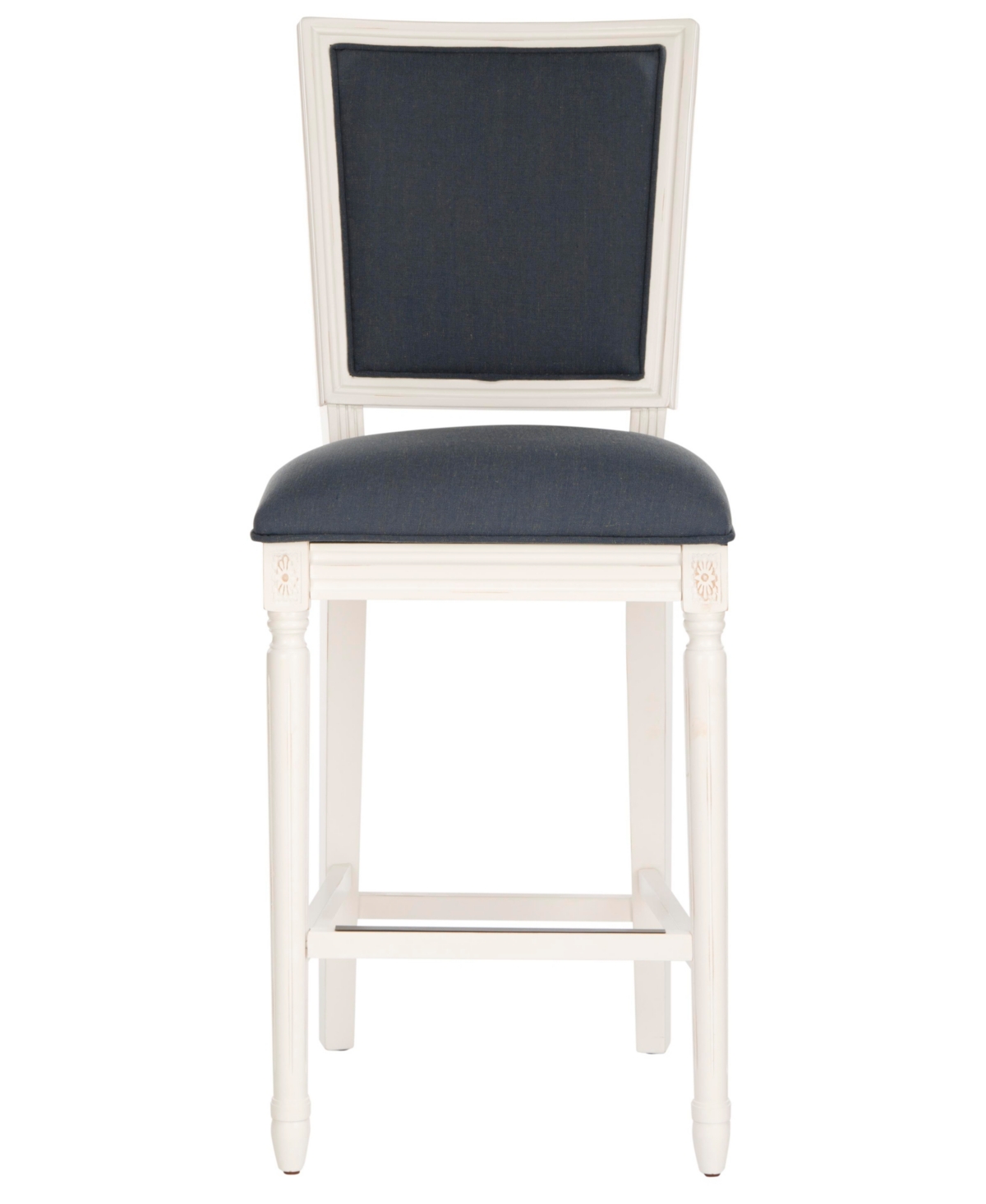 Click here for Safavieh Buchanan Rect Barstool - Navy / creme prices