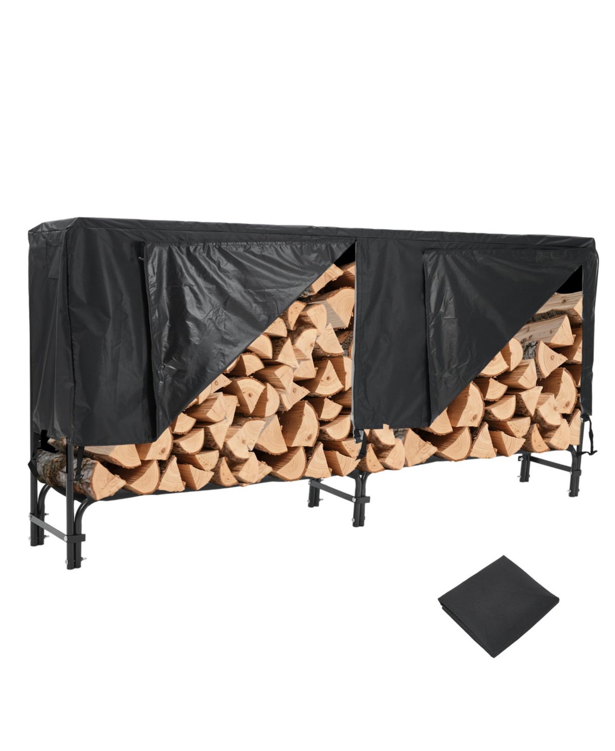 Click here for gaomon 8 ft Firewood Rack  Steel Log Holder for Ou... prices