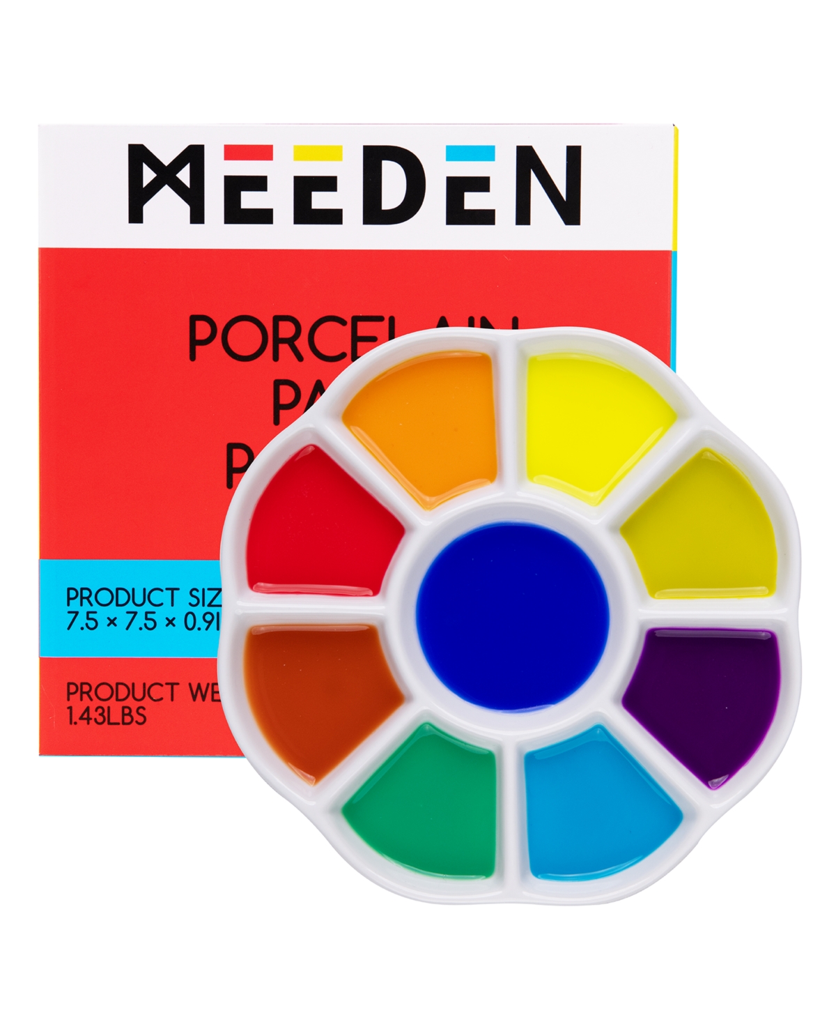 Click here for Meeden Ceramic Paint Palette  9-Well Watercolor Pa... prices