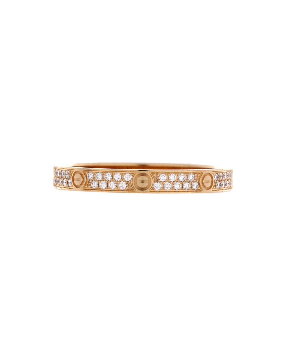 Click here for Pre-Owned Cartier Love Wedding Band Pave Diamonds... prices
