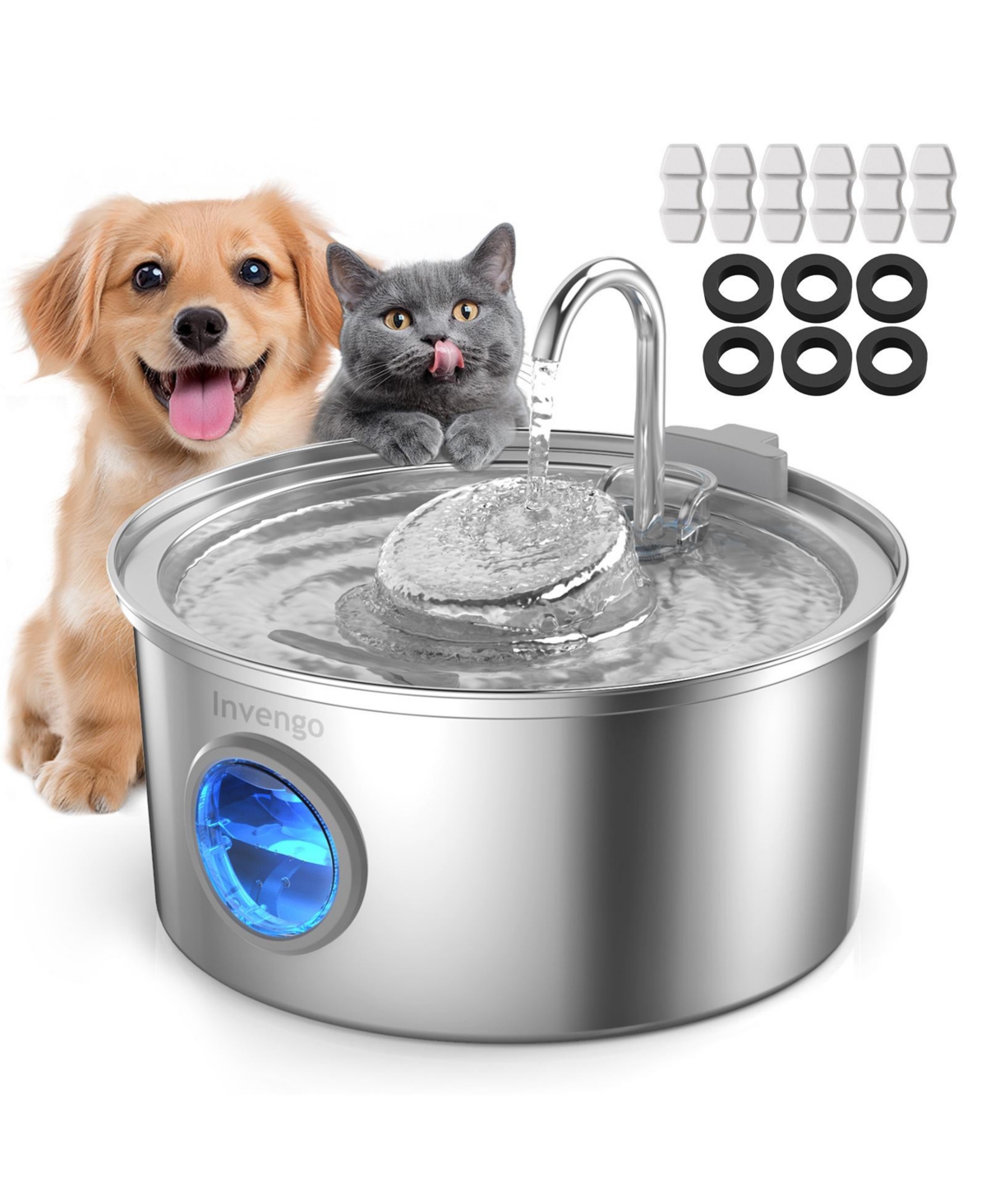 Click here for Ltmate Cat Water Fountain Stainless Steel  108oz/3... prices