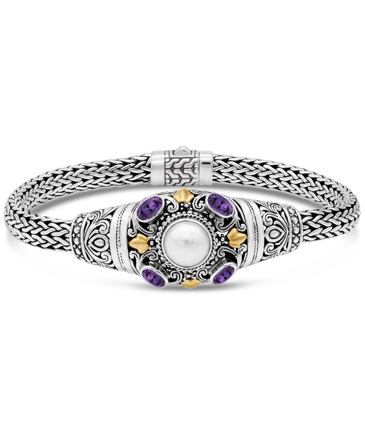Click here for Devata Amethyst Freshwater Cultured Pearl Bracelet... prices