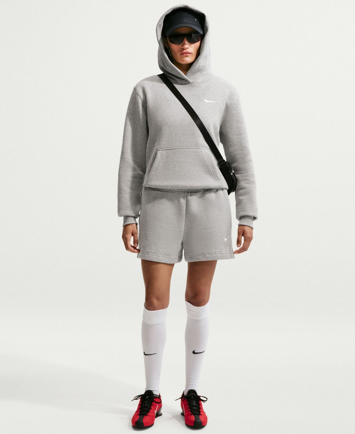 Click here for Nike Studio Fleece Womens Pull-On Hoodie - Dk Grey... prices