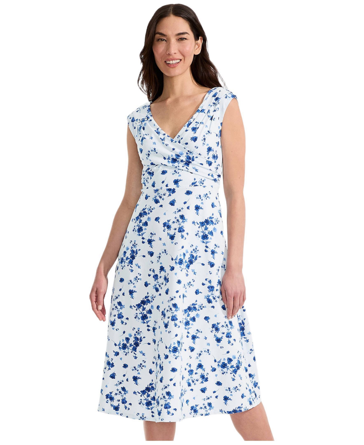 Click here for Lands End Womens Cotton Modal Off the Shoulder Wra... prices