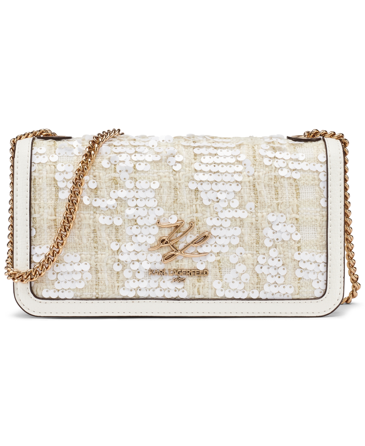 Click here for Karl Lagerfeld Paris Kosette Small Shoulder Handba... prices
