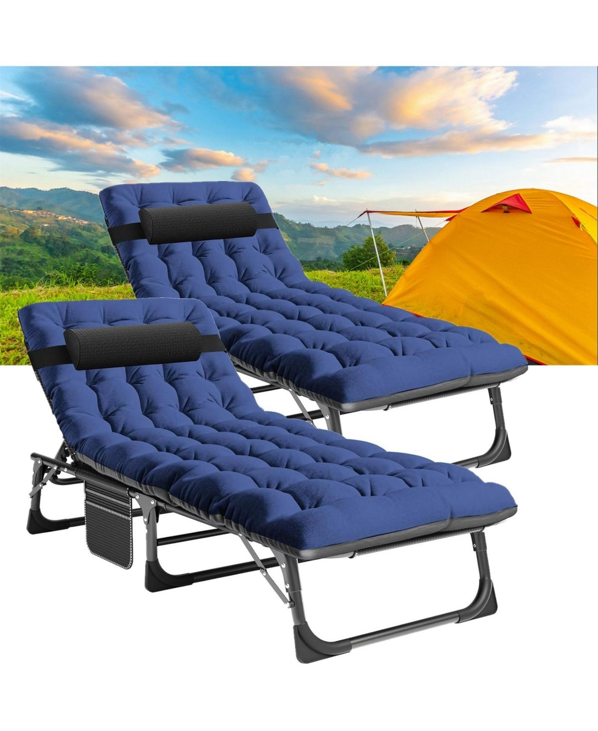 Click here for Aboron 2 Pack 4-in-1 Sunbathing Lounge Chair with... prices