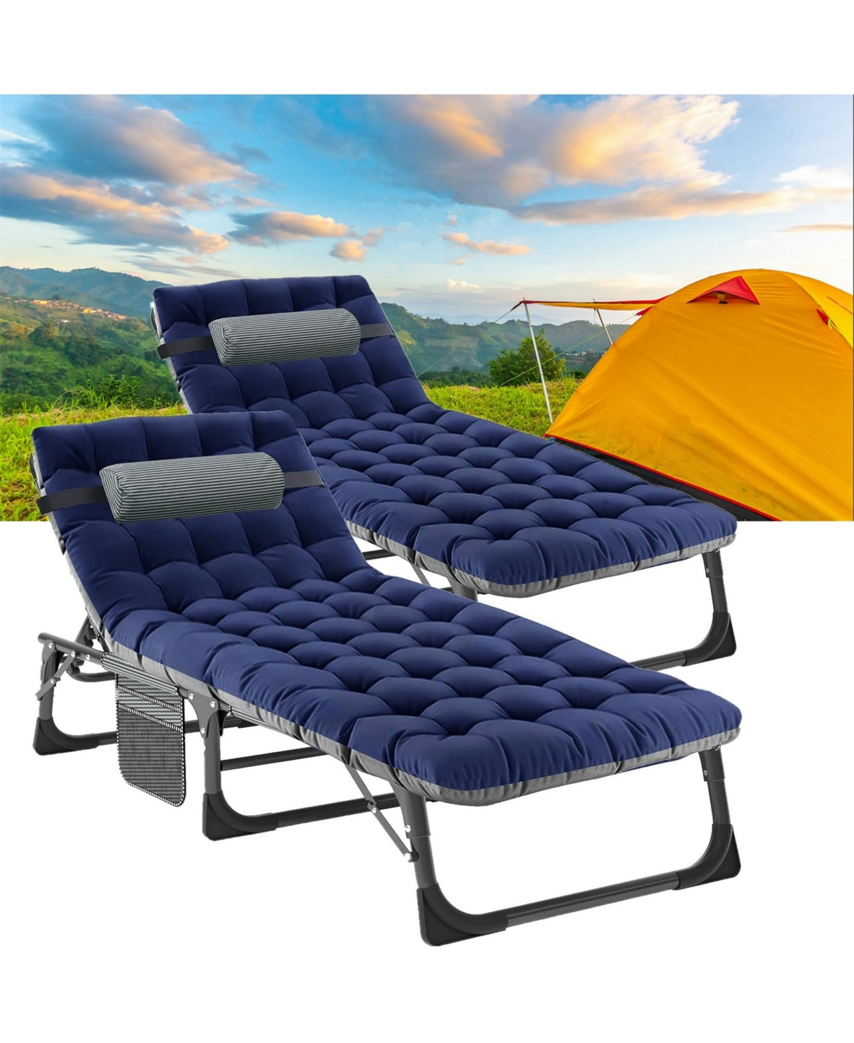 Click here for Aboron 2 Pack 4-in-1 Sunbathing Lounge Chair with... prices