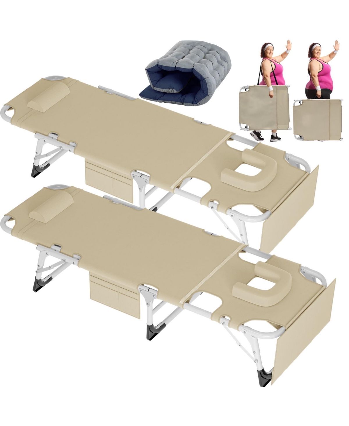 Click here for Aboron 2 Pack 4-in-1 Sunbathing Lounge Chair with... prices