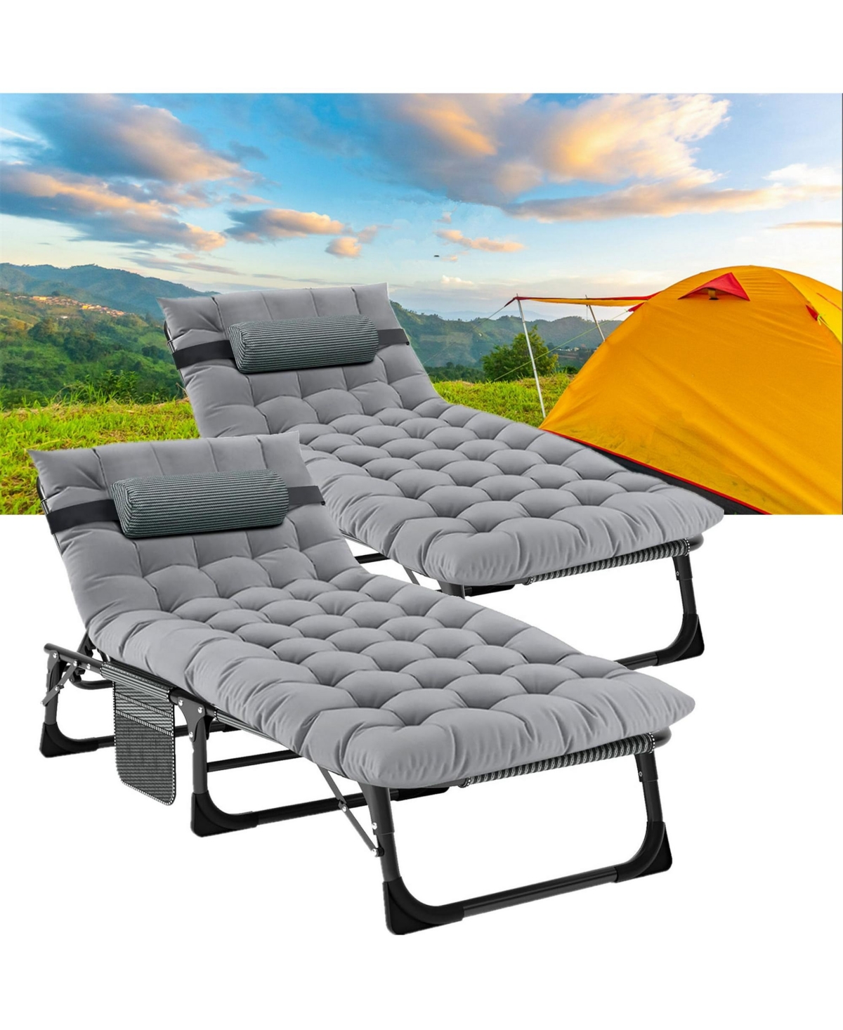Click here for Aboron 2 Pack 4-in-1 Sunbathing Lounge Chair with... prices
