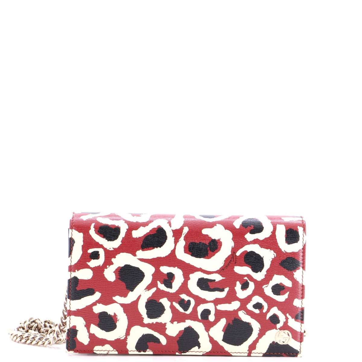 Click here for Pre-Owned Gucci Betty Chain Wallet Printed Leather... prices
