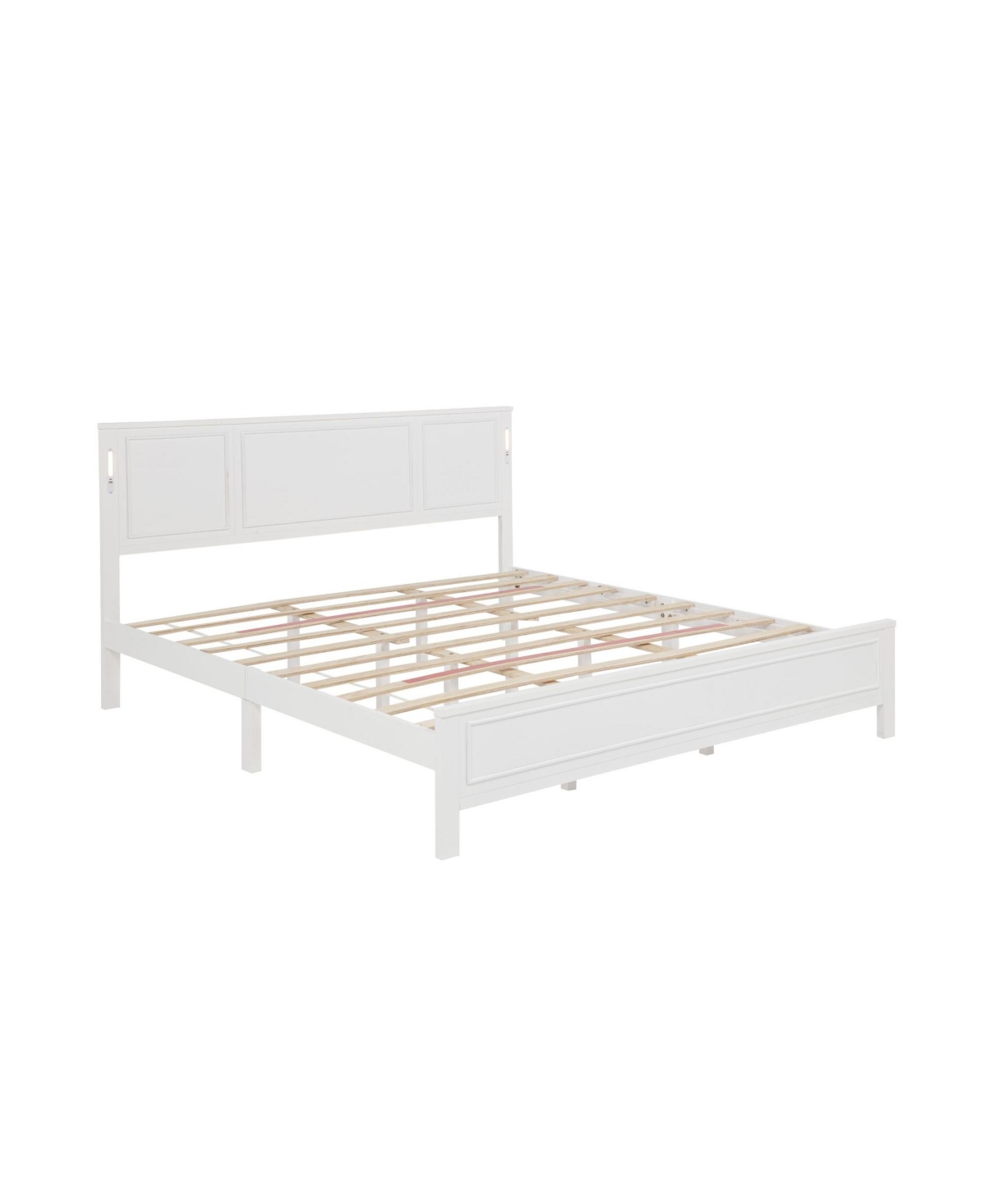 Click here for Clihome King Size Bed with Tall-Panel Headboard an... prices