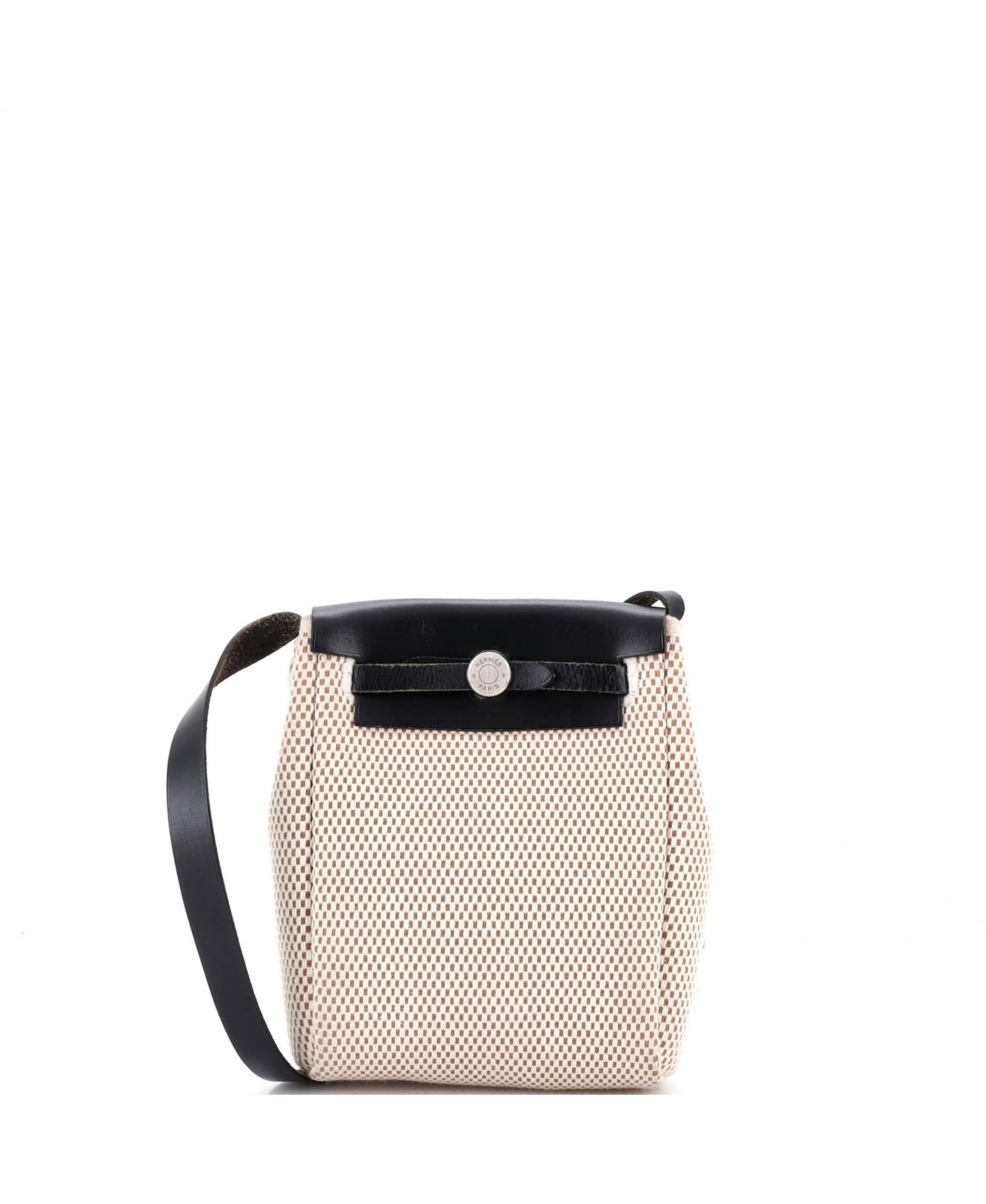 Click here for Pre-Owned HERMES Tpm Herbag Toile and Leather - Na... prices
