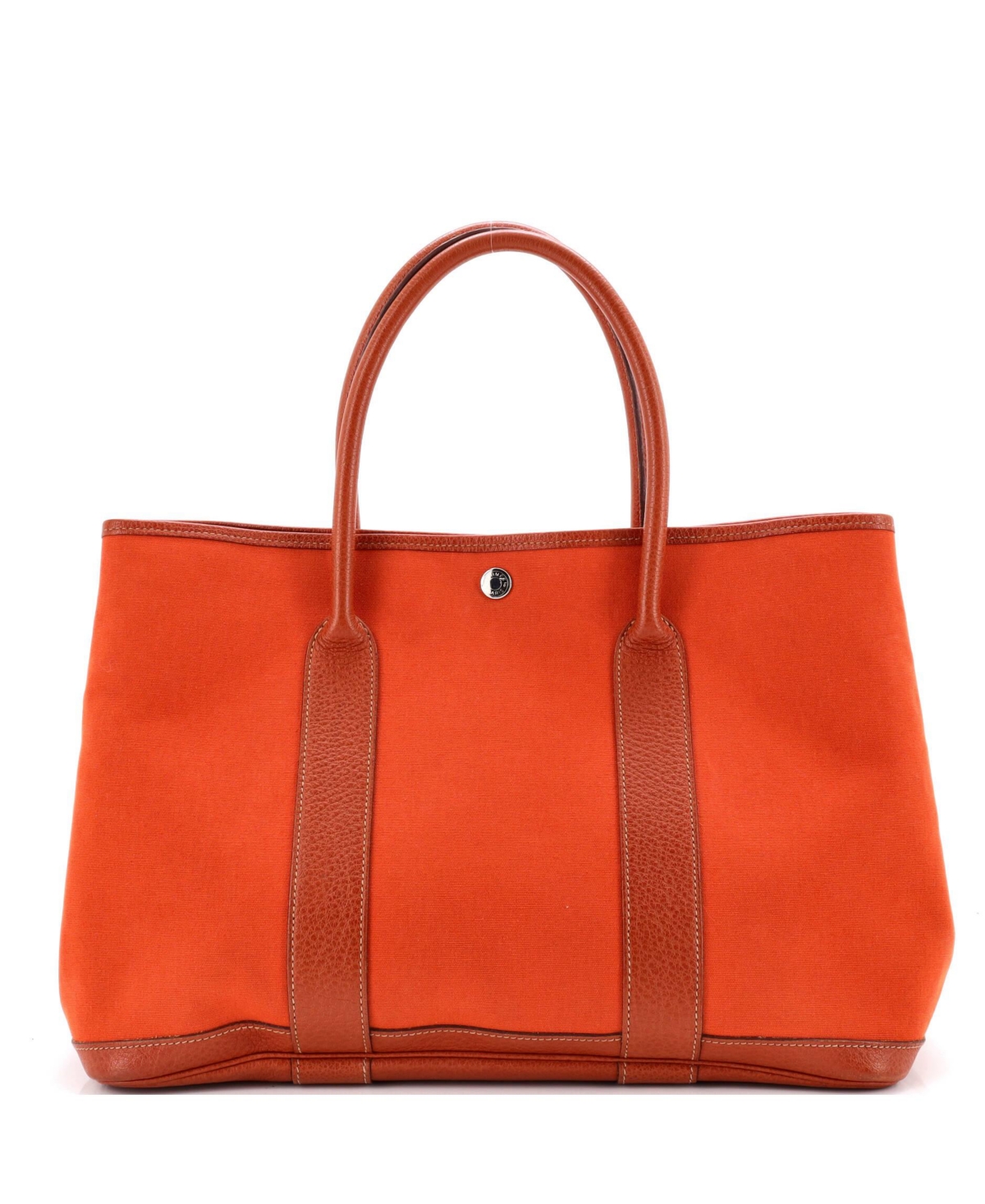 Click here for Pre-Owned HERMES 36 Garden Party Tote Toile and Le... prices