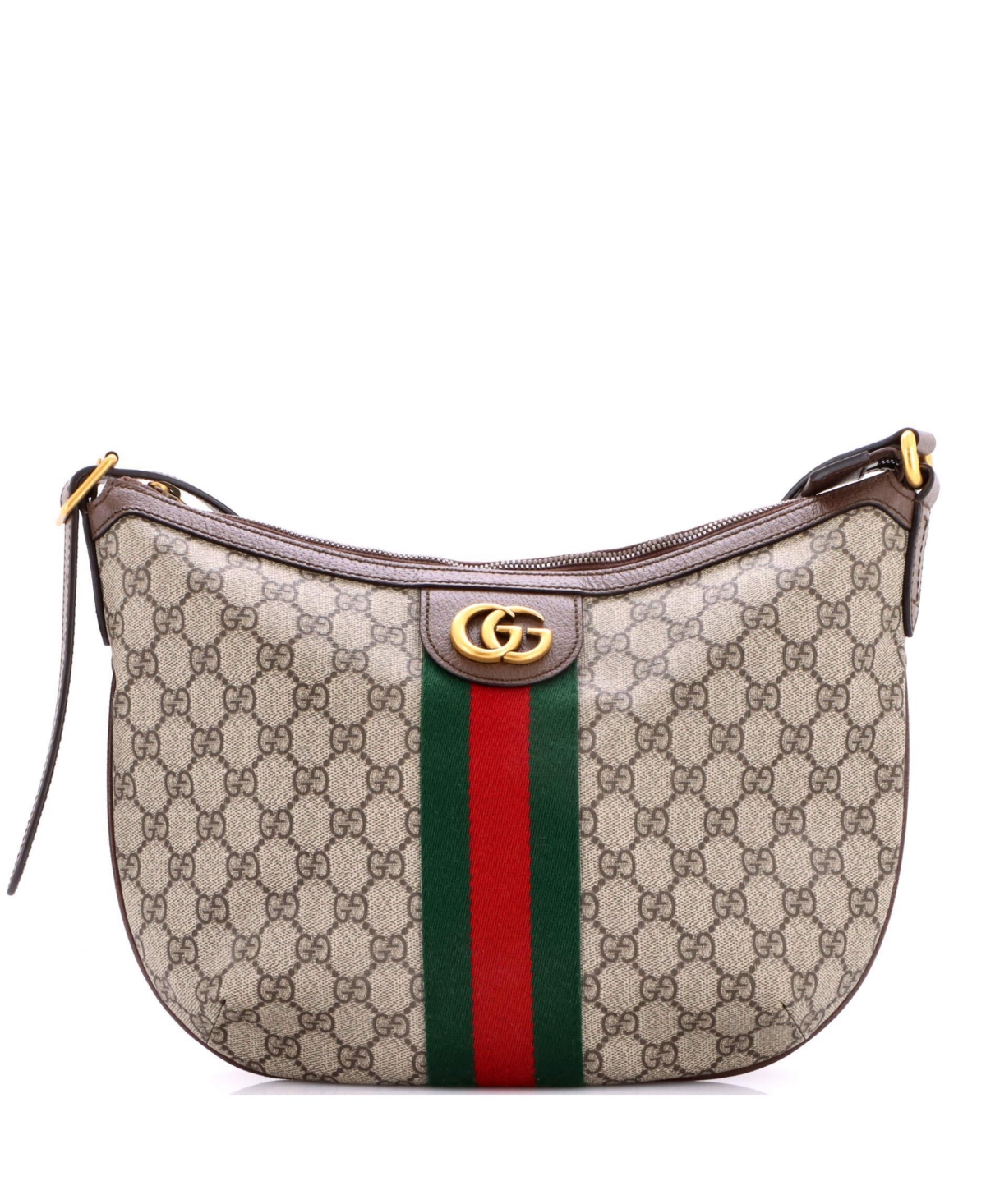 Click here for Pre-Owned Gucci Small Ophidia Half Moon Hobo Gg Co... prices