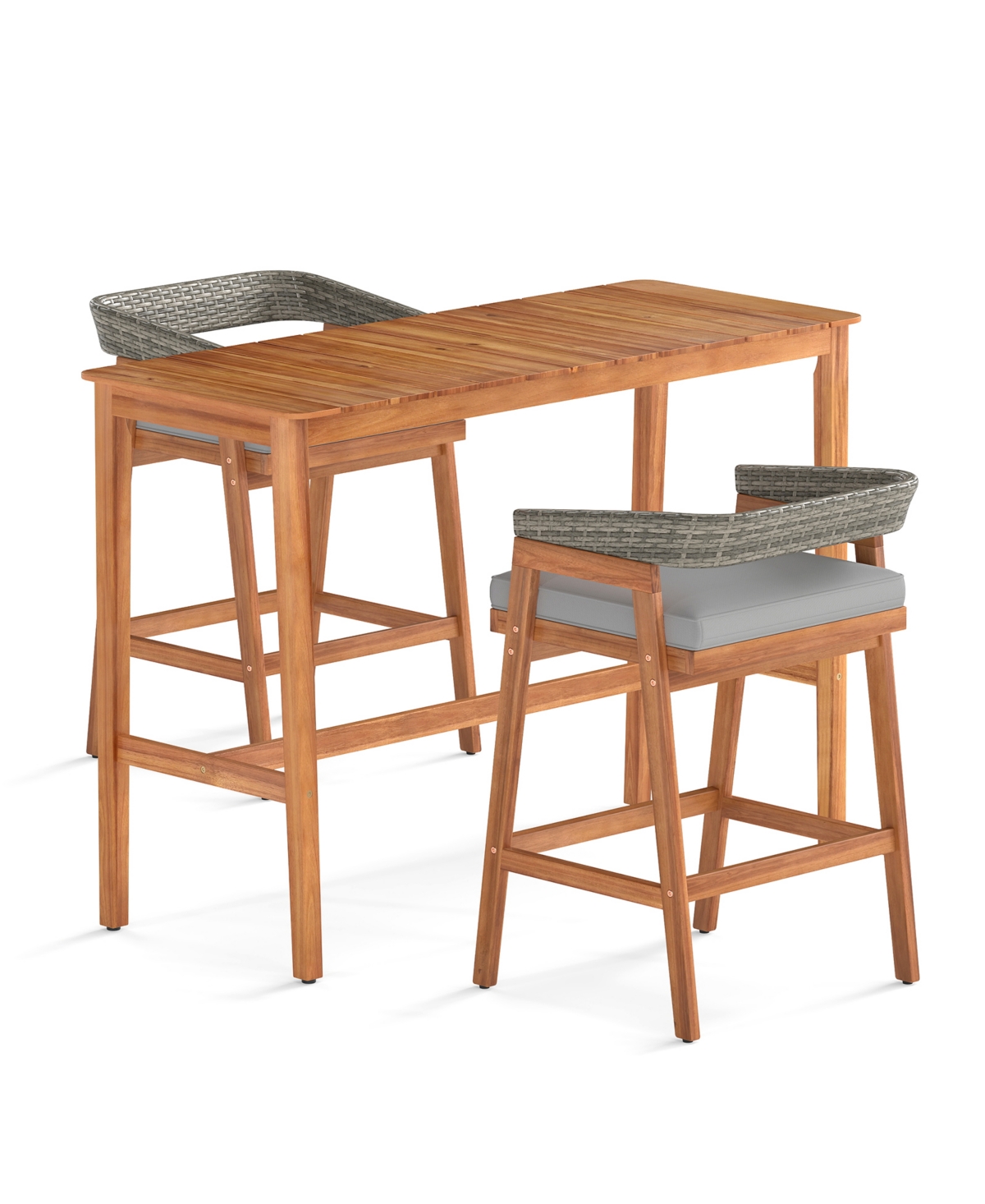 Click here for Slickblue Patio 3-Piece Counter Height Table and B... prices