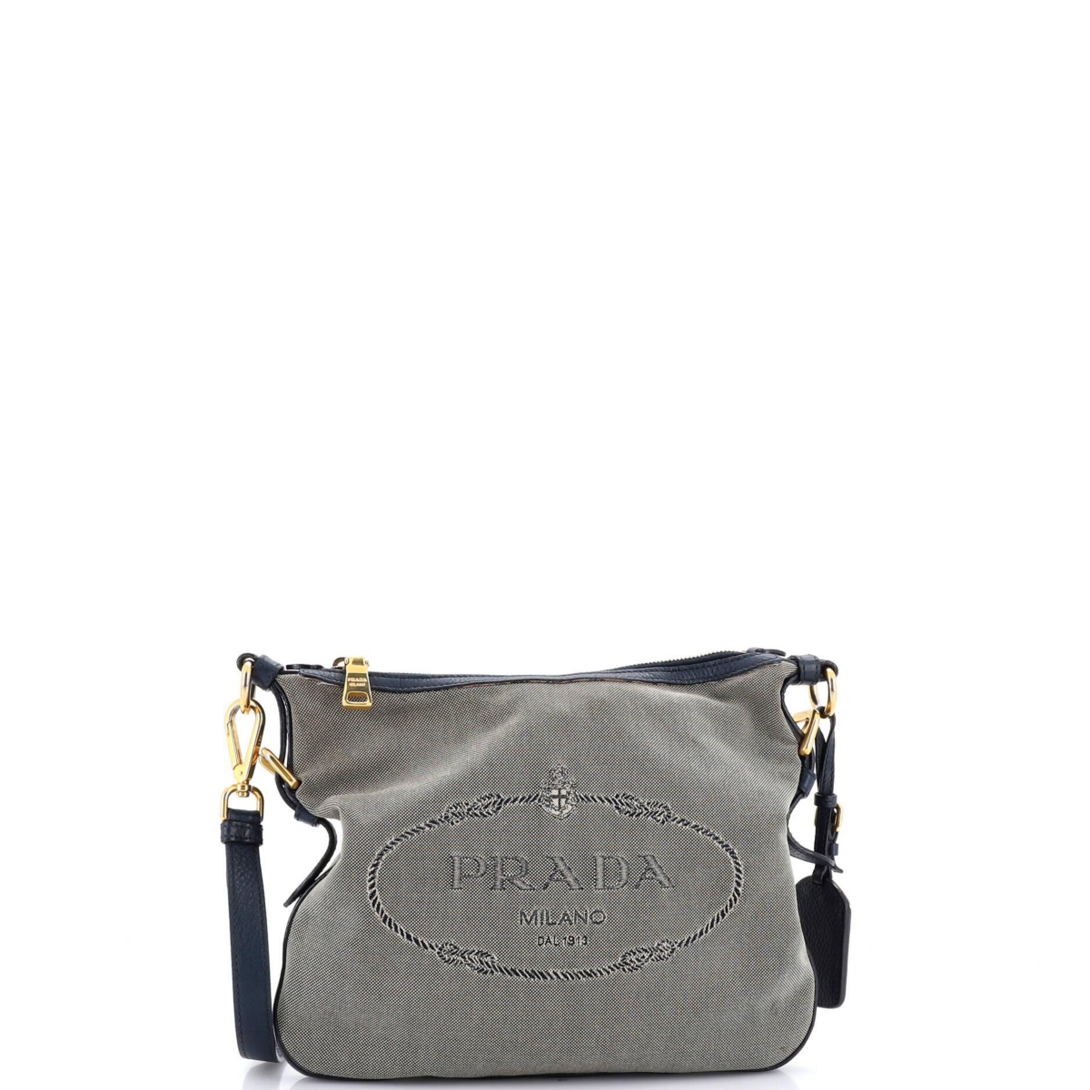 Click here for Pre-Owned Prada Small Logo Messenger Bag Canvas wi... prices