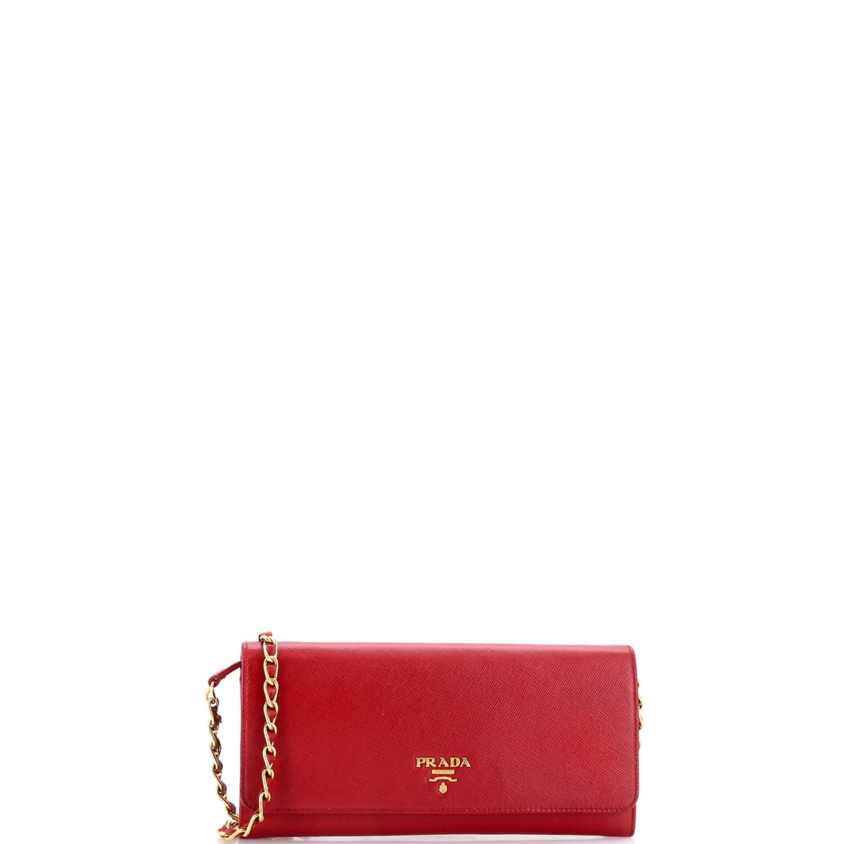 Click here for Pre-Owned Prada Wallet on Chain Saffiano Leather -... prices