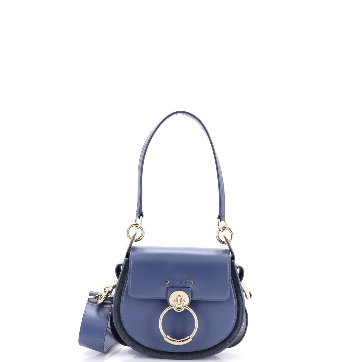 Click here for Pre-Owned Chloe Small Tess Bag Leather - Blue prices