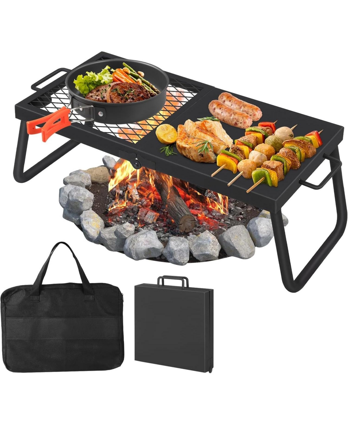 Click here for Xo Folding Campfire Grill  22.4 x 11.2  Steel Mesh... prices