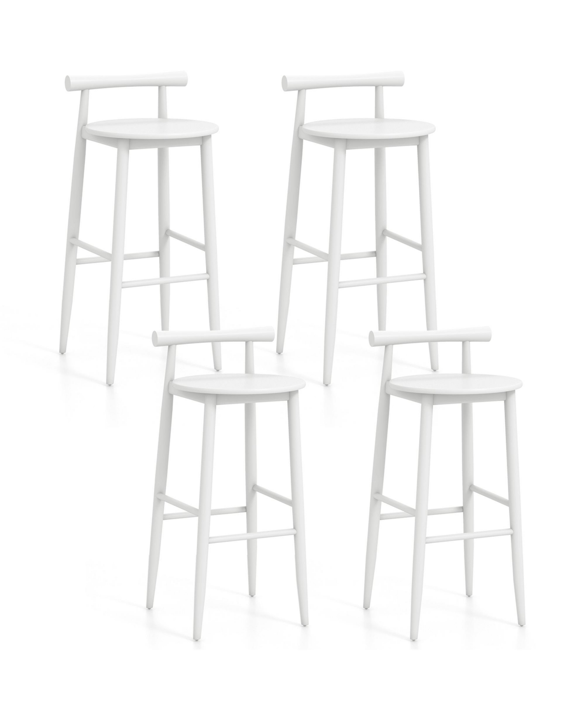 Click here for Gymax Bar Height Stools Set of 4 Bar Chair with Ac... prices