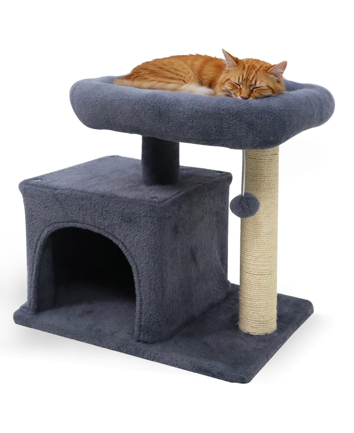 Click here for Gymax 19.5 Small Cat Tree With Large Padded Plush... prices