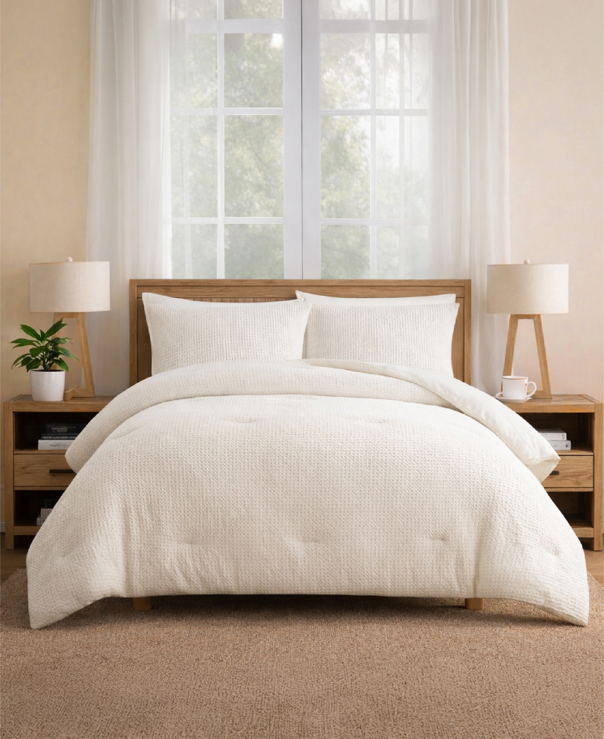 Click here for Laundry Stone Washed Cotton Waffle 3-Piece Comfort... prices