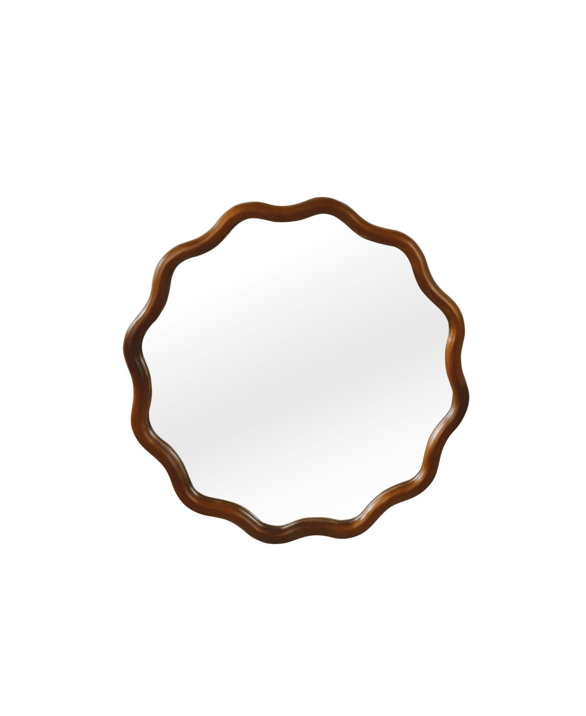 Click here for Phying Walnut Wood Color 24 inch Wavy Round Solid... prices