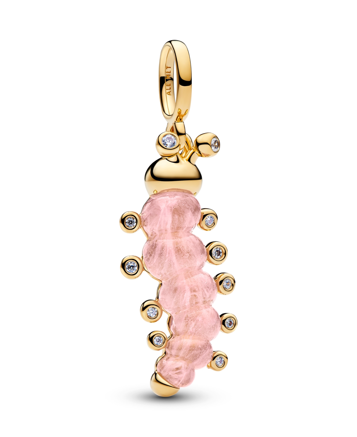 Click here for Pandora Pink Caterpillar Charm - Gold Plated prices