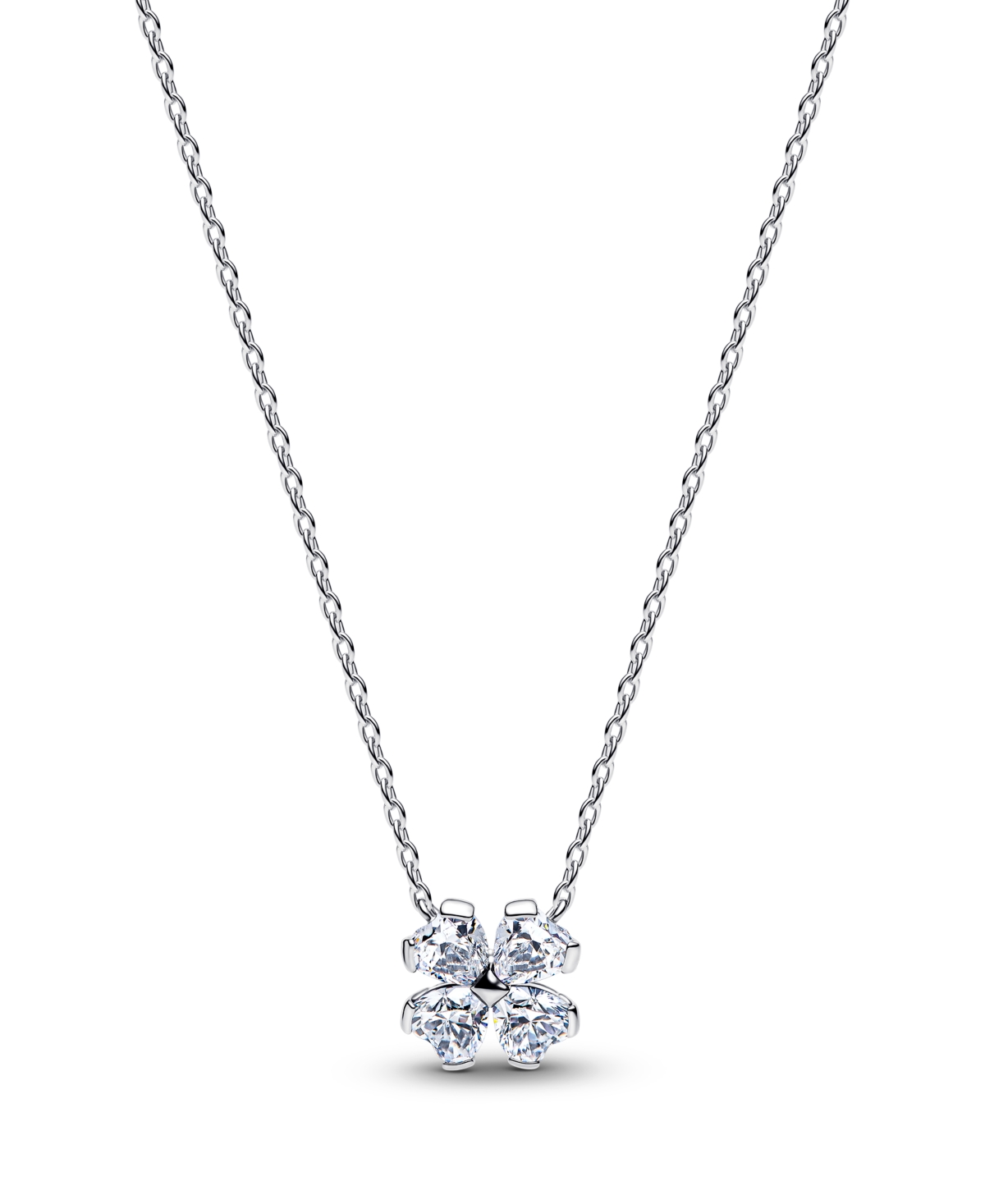 Click here for Pandora Sparkling Lucky Clover Pendant Necklace -... prices