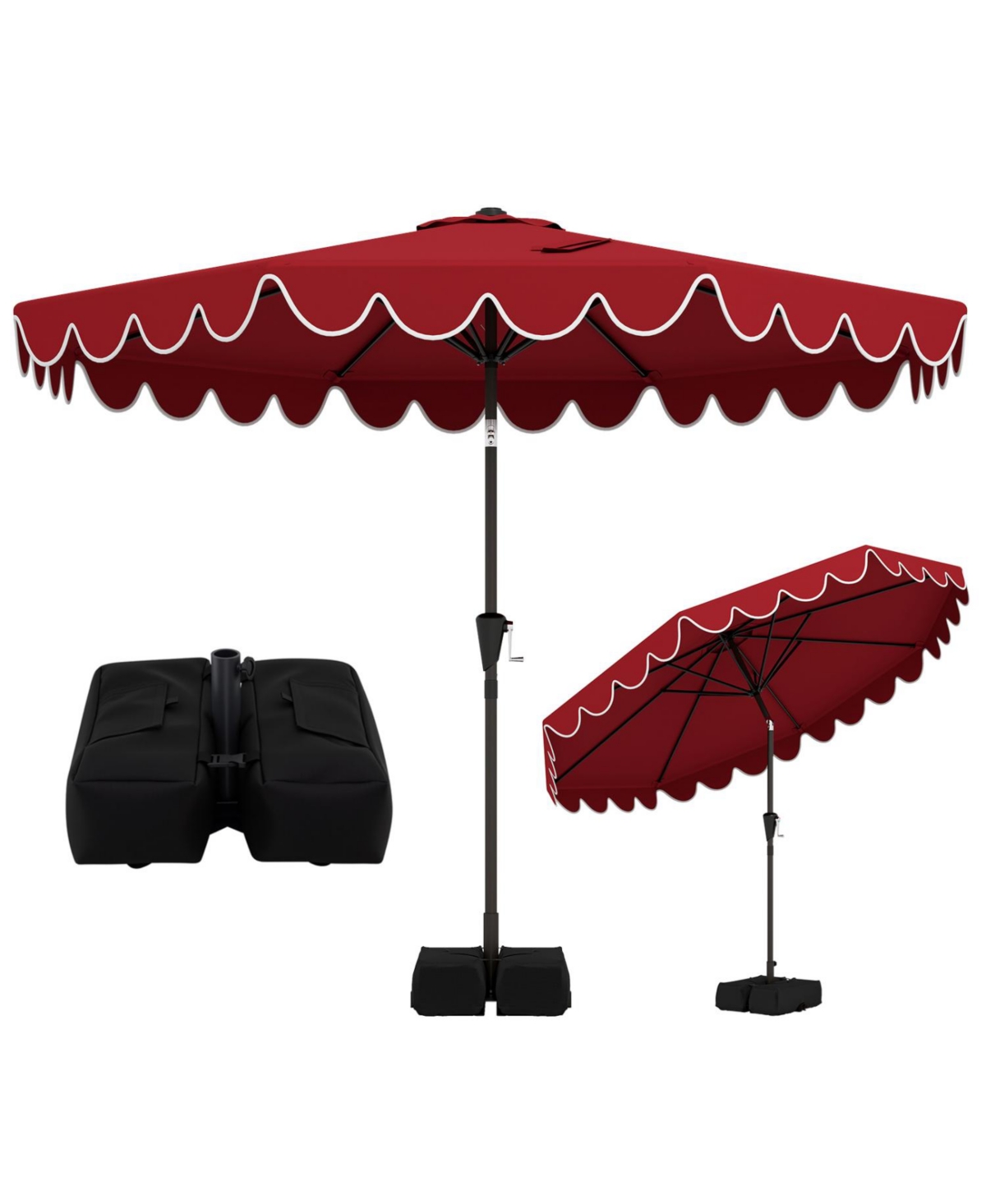 Click here for Slickblue Outdoor Umbrella with Stable Weighted Ba... prices