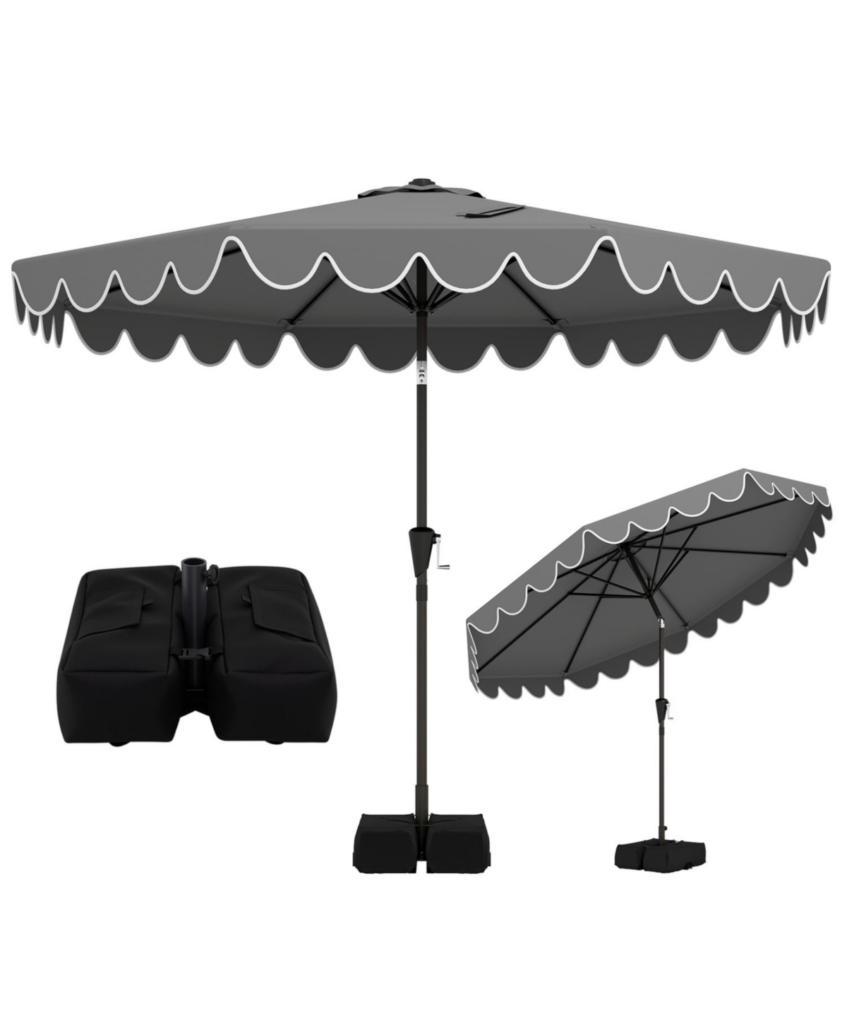 Click here for Slickblue Outdoor Umbrella with Stable Weighted Ba... prices