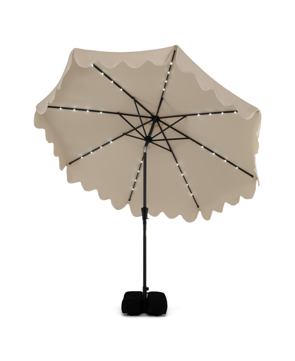 Click here for Slickblue Patio Umbrella with Solar Lights and Hea... prices