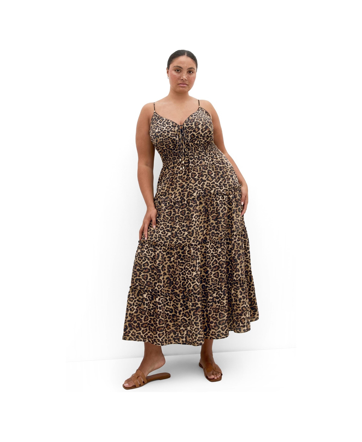 Click here for City Chic Womens Amaya Leopard Print Maxi Dress -... prices