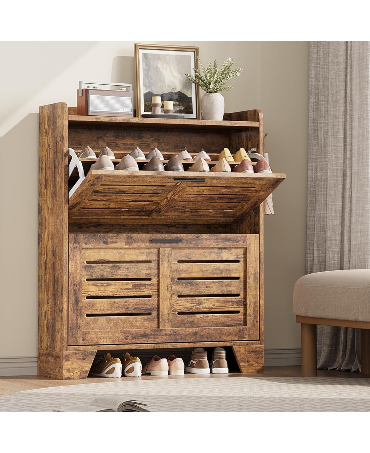 Click here for gaomon Narrow Freestanding Hidden Shoe Storage Cab... prices