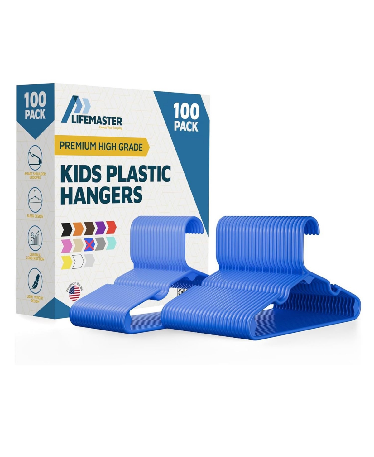 Click here for Lifemaster Kids Plastic Hangers  11.6  with should... prices