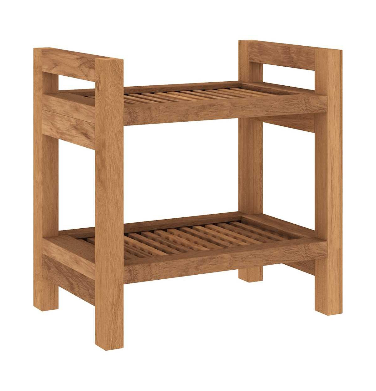 Click here for vidaXL Bathroom Side Table Teak Solid teak wood -... prices