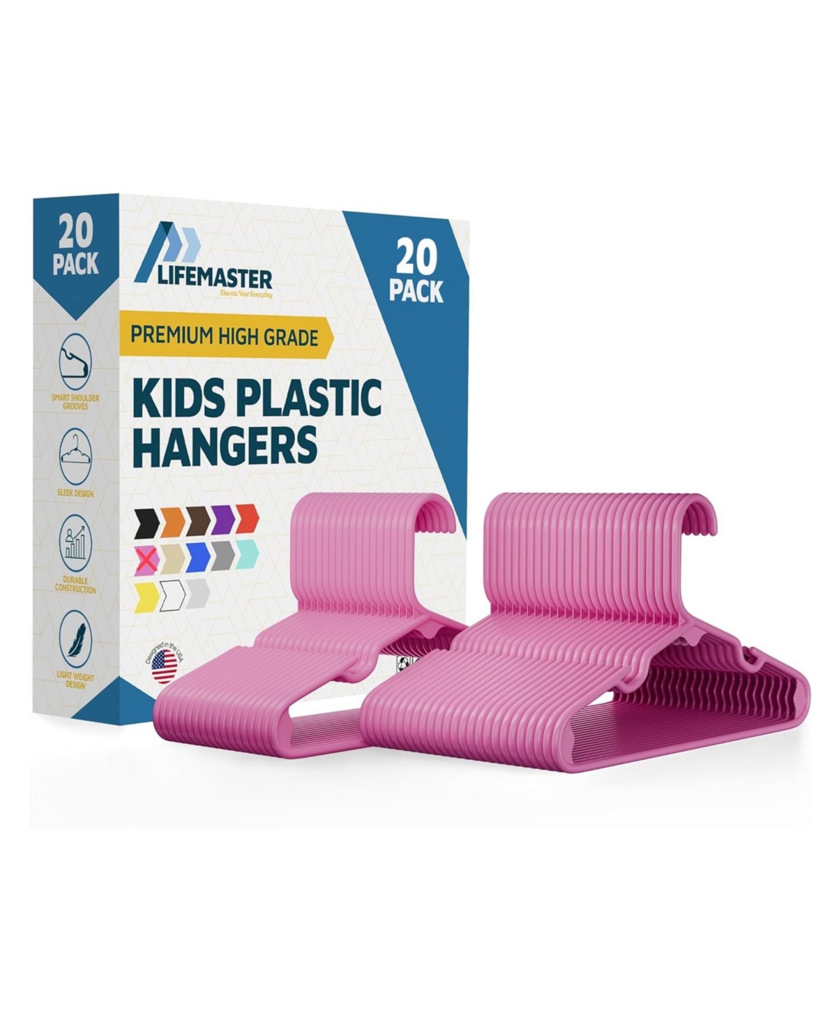 Click here for Lifemaster Kids Plastic Hangers    11.6  with shou... prices