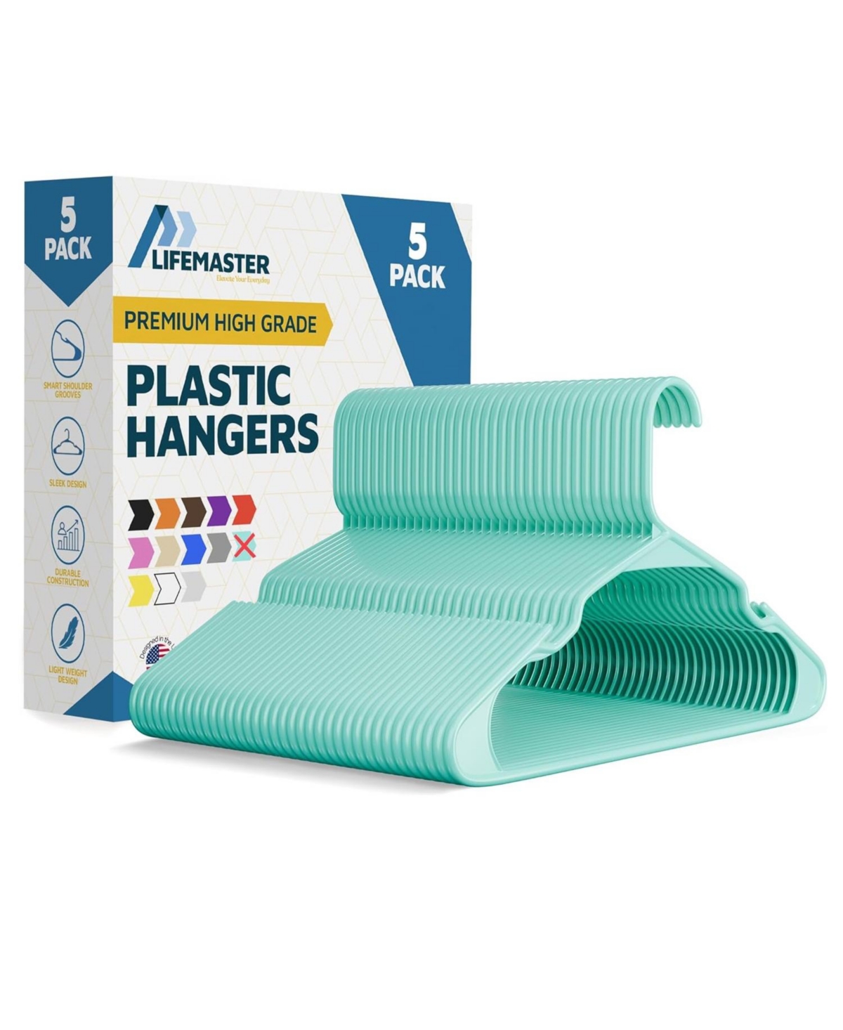 Click here for Lifemaster heavy-duty hangers with non-slip groove... prices
