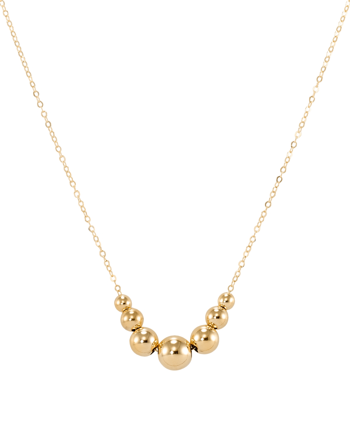 Click here for Macys Graduated Bead Necklace in 10k Yellow Gold -... prices