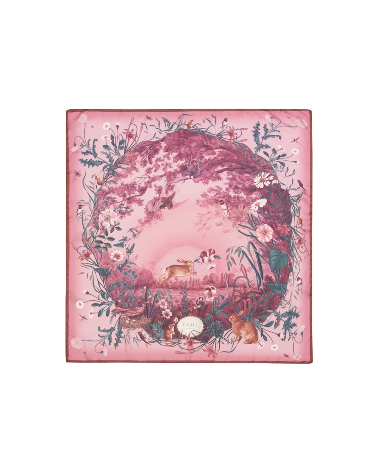 Click here for Fable England Womens Bunny Narrative Square Scarf... prices