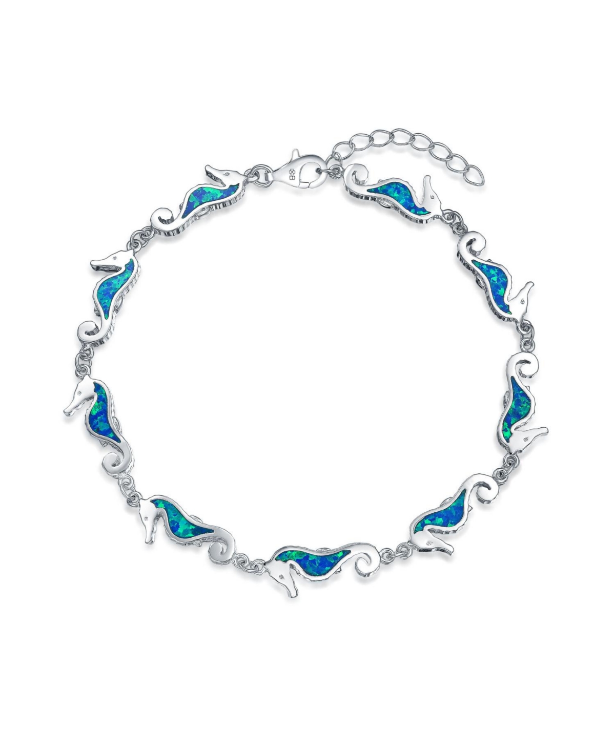 Click here for Bling Jewelry Nautical Life Created Blue Opal Mult... prices