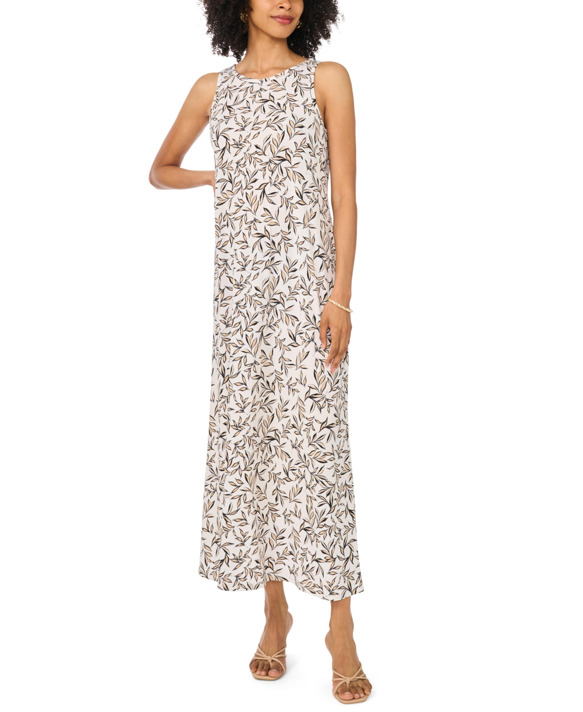 Click here for Vince Camuto Womens Crewneck Sleeveless Maxi Dress... prices