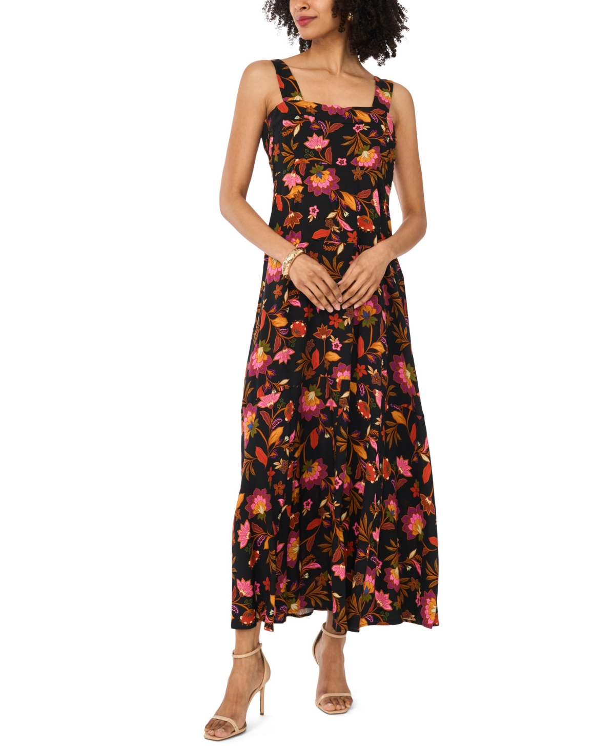 Click here for Vince Camuto Womens Printed Square Neck Maxi Dress... prices