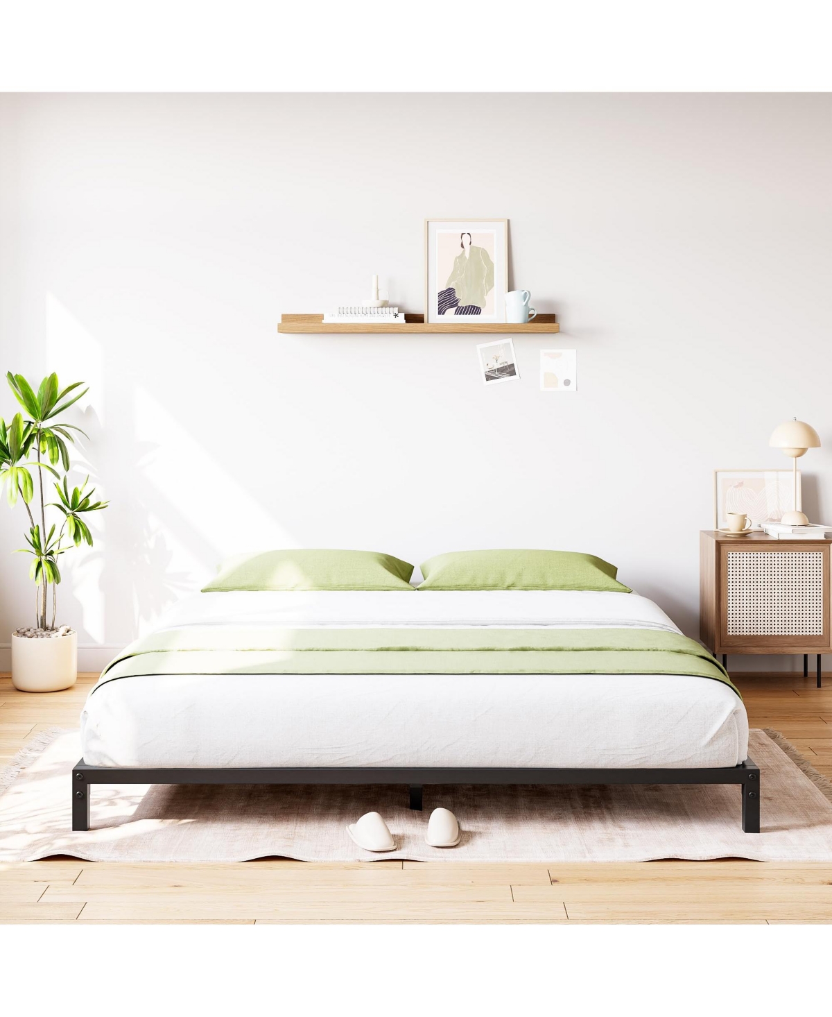 Click here for homfan 6INCH Queen Heavy Duty Metal Bed Frame - Pl... prices