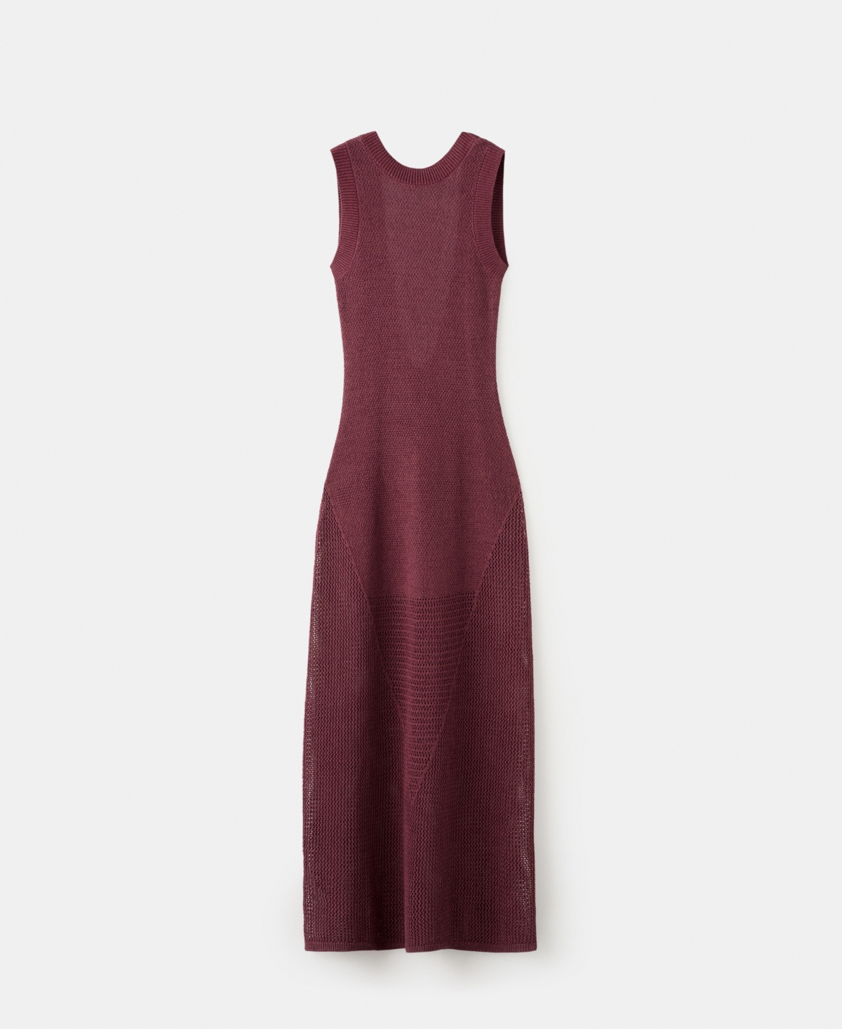 Click here for Mango Womens Crochet Knitted Dress - Burgundy prices