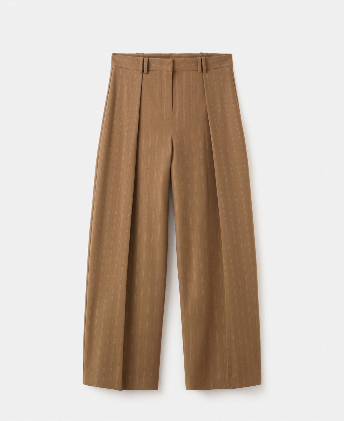 Click here for Mango Womens Pinstripe Suit Pants - Caramel prices