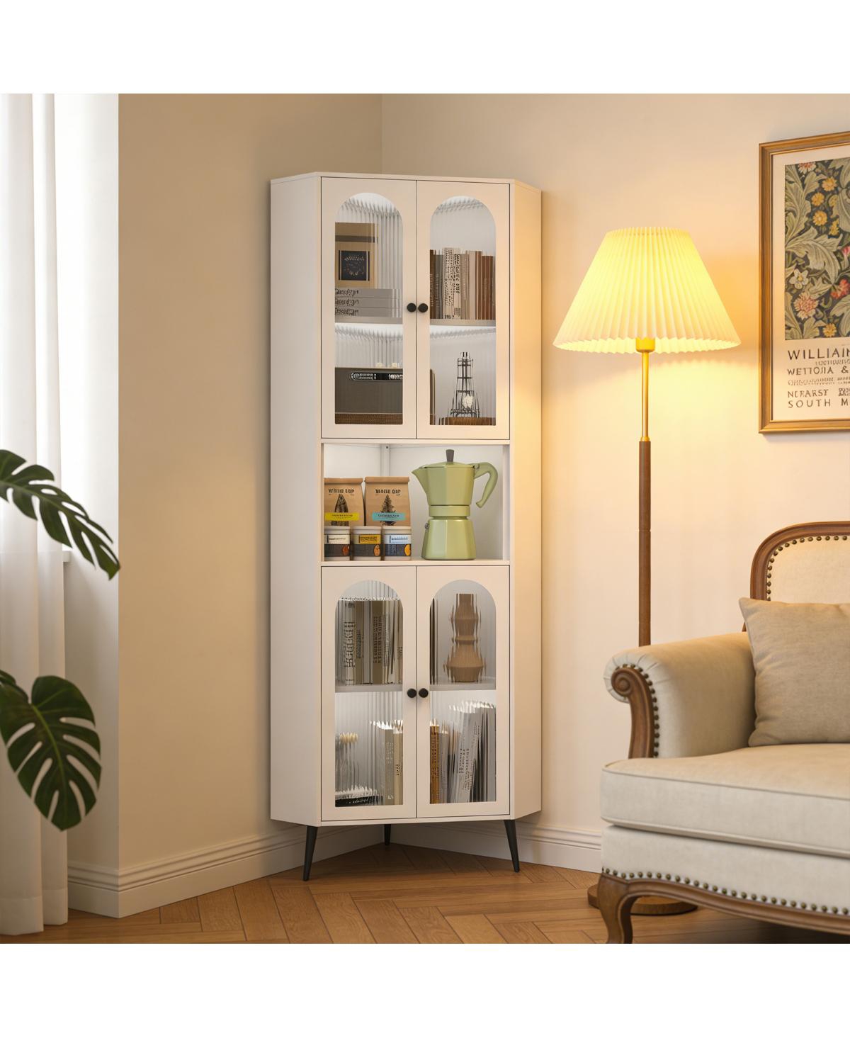 Click here for Streamdale Furniture 73 Inch Metal Corner Storage... prices